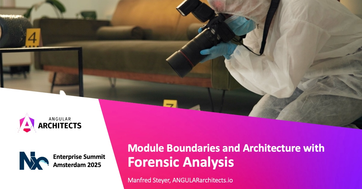 Your Architecture as a Crime Scene: Forensic Analysis - ANGULARarchitects